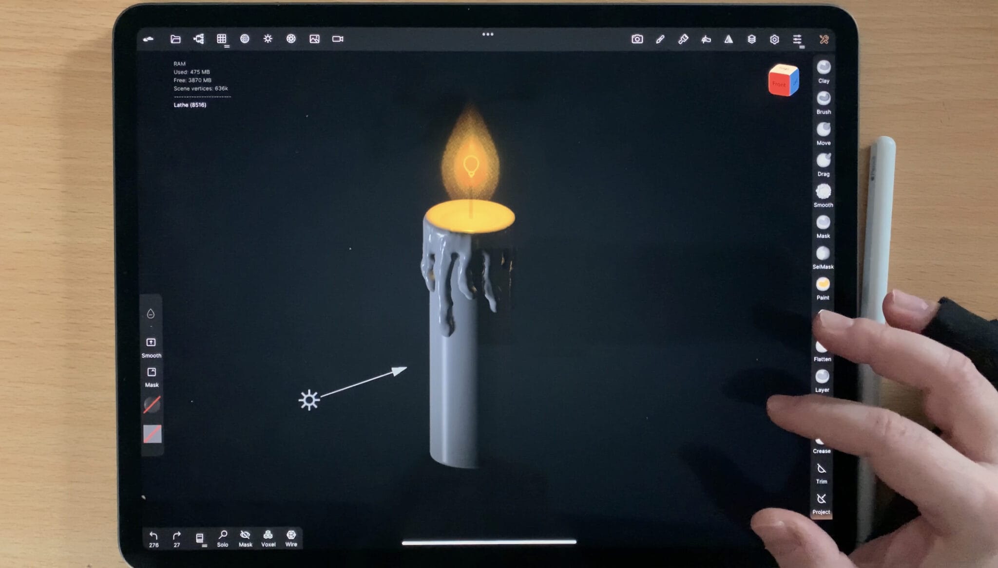 Tutorial: Semi-Realistic Flame in Nomad Sculpt - Ioanna Ladopoulou ...