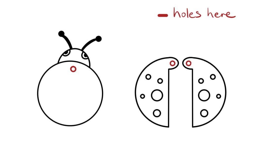 Tutorial: Paper Ladybug + free template - Ioanna Ladopoulou – Art & Design