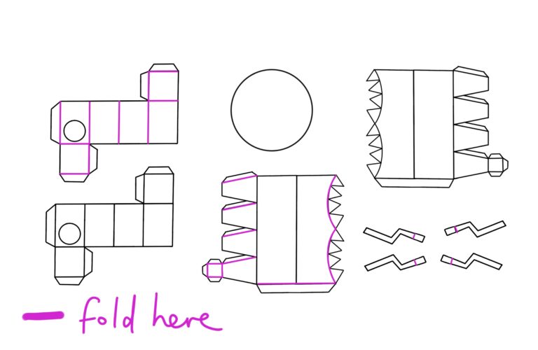 Baby Box Paper Craft (+free template) - Ioanna Ladopoulou – Art & Design