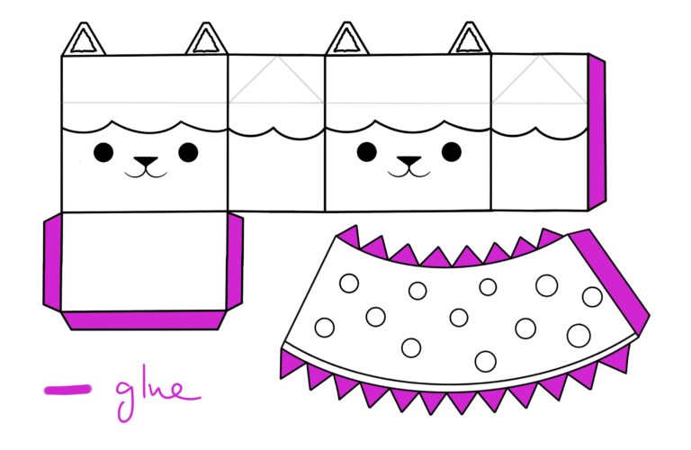 Baby Box Paper Craft (+free template) - Ioanna Ladopoulou – Art & Design