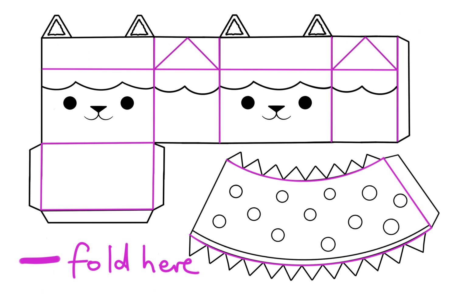 Baby Box Paper Craft (+free template) - Ioanna Ladopoulou – Art & Design