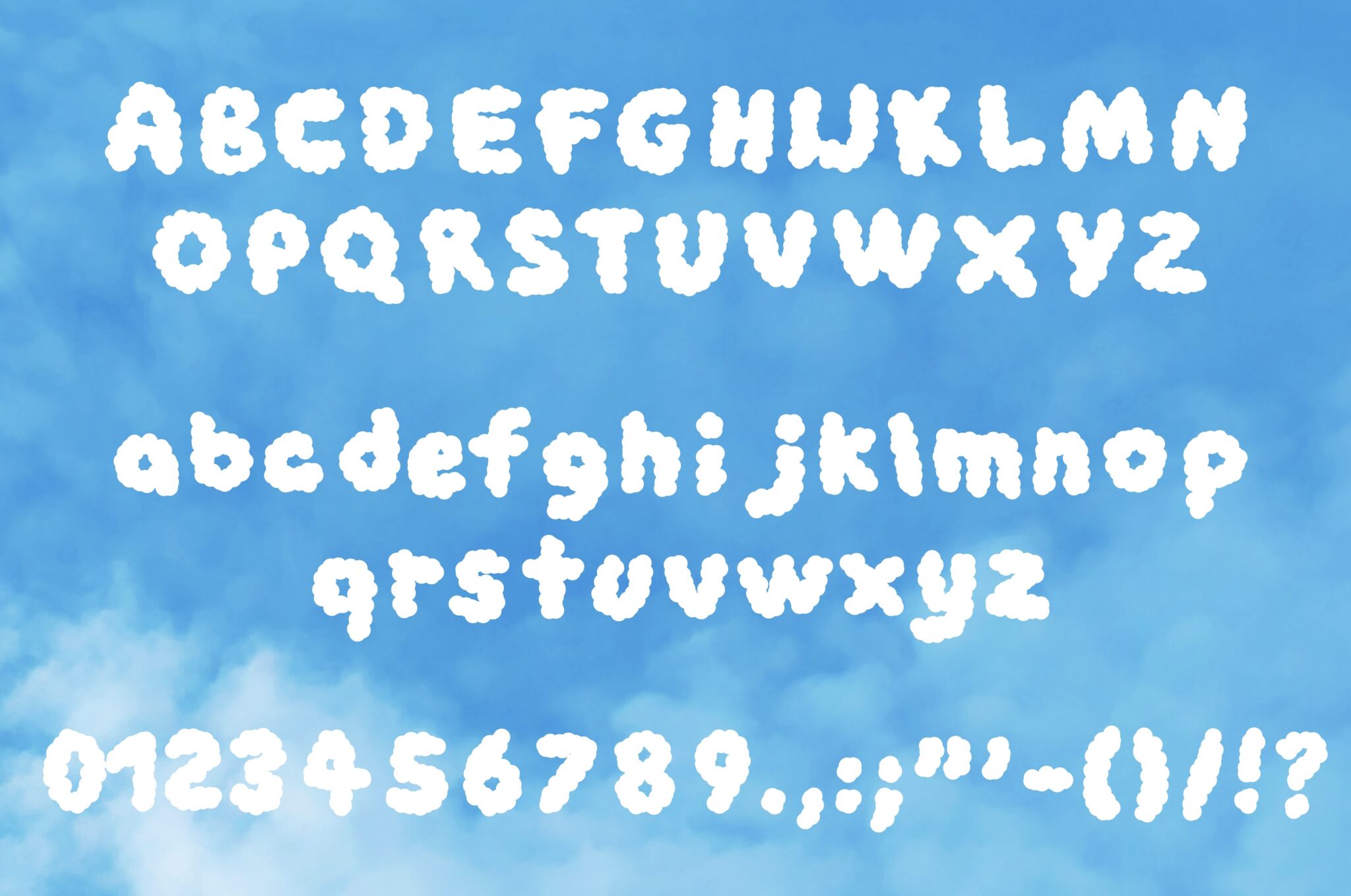 Cloudy - Font - Ioanna Ladopoulou – Art & Design